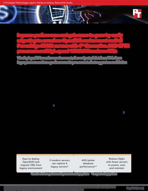improve performance and gain room to grow by easily migrating to a modern openshift environment