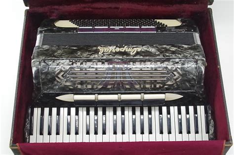 1950s Imperial Custom Built Accordion Chicago Pearl Grey Reverb
