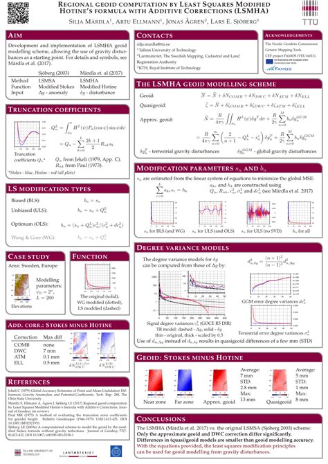Pdf Regional Geoid Computation By Least Squares Modified Hotines