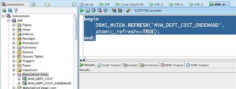 Oracle Materialized View On Commit Refreshing Pubudu Dewagama