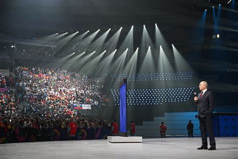 Путин Россия надеется и в будущем организовать подобное ВФМ мероприятие