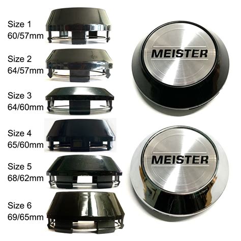 4pc 60mm64mm65mm68mm69mm Meister Work Logo Sticker Car Modified
