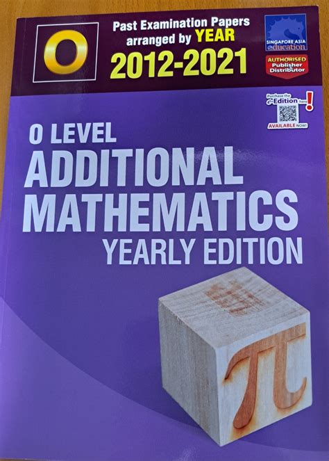 Secondary 3 And 4 Express Additional Mathematics Text Book And Past Year Paper Hobbies And Toys