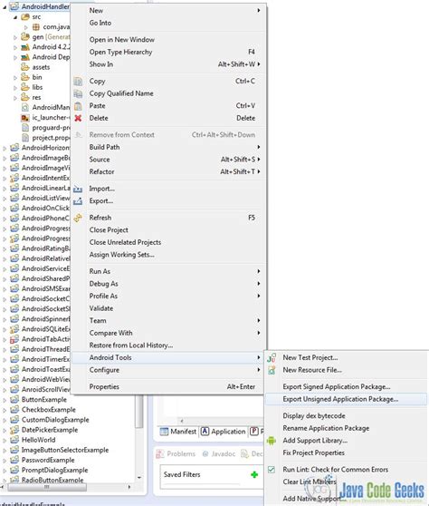 Build Android Application Package File Apk Using Eclipse Ide Java Code Geeks