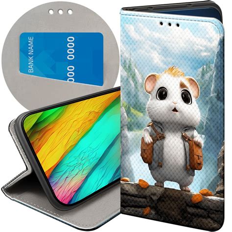 ETUI Z KLAPKĄ DO SAMSUNG GALAXY A05S WZORY CHOMIKI SZYNSZYLE MYSZOWATE CASE Samsung