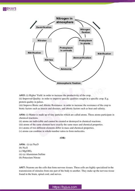 Cbse Sample Paper Class 9 Science Set 3 Solution Free Pdf