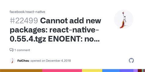 Cannot Add New Packages React Native 0 55 4 Tgz ENOENT No Such File