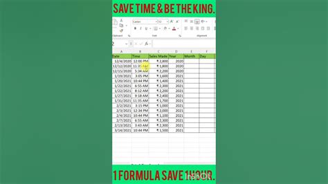 Save Hours Excels Month And Day Formula In Seconds 🚀📊 Excel Exceldataanalytics Exceltricks
