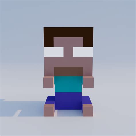 Artstation Herobrine Minecraft Game Assets