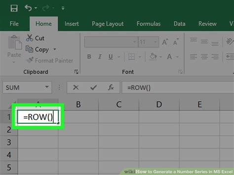 How To Generate A Number Series In Ms Excel 8 Steps