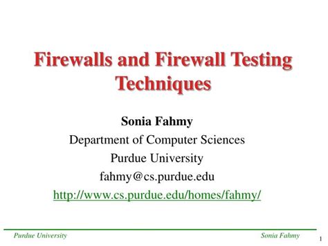 PPT Firewalls And Firewall Testing Techniques PowerPoint Presentation ID 3365249