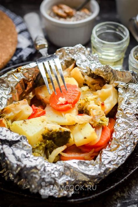 Овощи в фольге в духовке в соевом соусе — рецепт с фото Рецепт Овощи Еда Рецепты еды