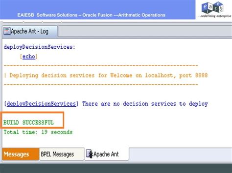 Eaiesb Oracle Fusion Soa Tutorial Operations Ppt