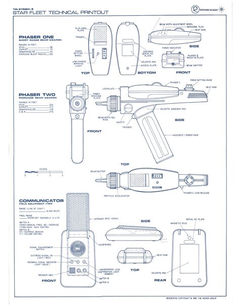 Star Trek Phaser Rifle Blueprints