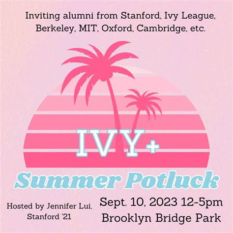 Columbia Club Of New YorkIvy Summer Potluck At Brooklyn Bridge Park