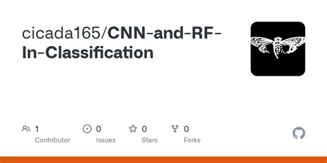 Github Cicada165cnn And Rf In Classification