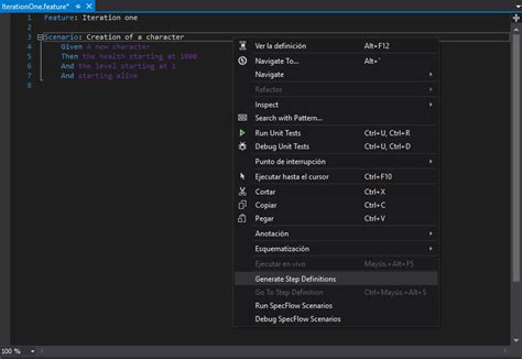 Bdd En Net Con Specflow Desarrollo En Net