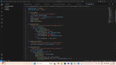Kruthika Akkamgari On Linkedin Python Tkinter Gamedevelopment Connectfour