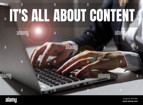 Hand Writing Sign It S Is All About Content Business Overview Express