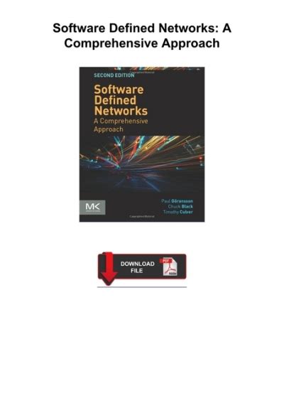 PDF BOOK Software Defined Networks A Comprehensive Approach