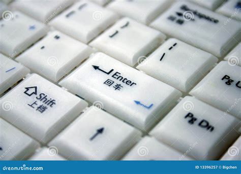 White Multiple Language Keyboard Stock Image Image Of Macro Hardware 13396257