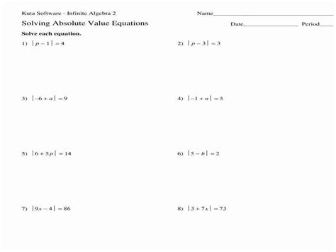 Graphing Absolute Value Functions Worksheet Unique Graphing Absolute