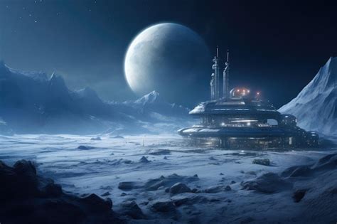 Premium Ai Image Frontier Of Exploration Europas Operational