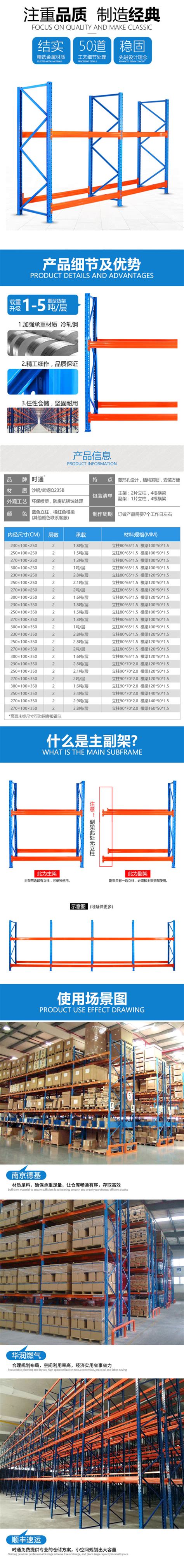 重型仓储货架层架仓库托盘货架 上海货架厂 货架批发 货架仓储架生产厂家 上海时通货架有限公司