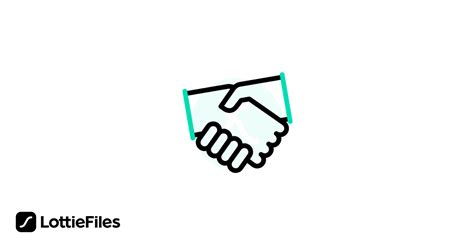 Free Handshake Icon Lottie Json Animation Animation By Tinymotion Lottiefiles