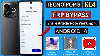 Tecno Pop Frp Bypass Android Tecno Pop Frp Unlock Without Pc Share Option Not Open