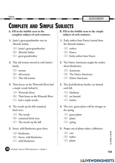 Simple Or Compl Free Interactive Worksheets 6616012