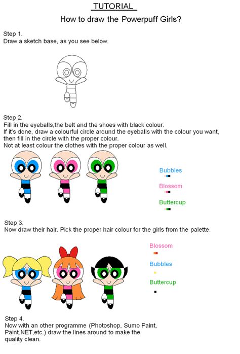 Tutorial How To Draw The Powerpuff Girls By Szemi On Deviantart