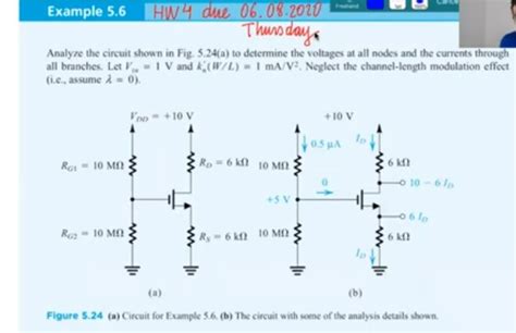 Solved Example HW Due Thursday Analyze The Chegg Com