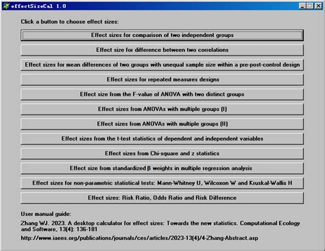 Main Window Of The Calculator Download Scientific Diagram
