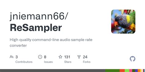 Github Jniemann66resampler High Quality Command Line Audio Sample Rate Converter