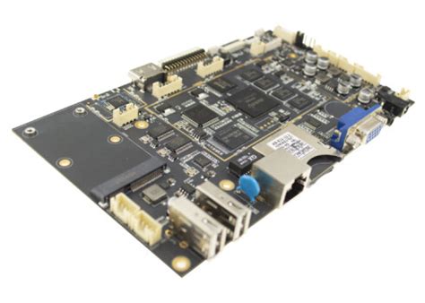 1GB 2GB RAM Embedded System Board With Mini PCIE VGA LVDS Interface