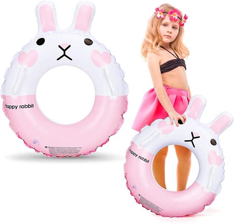 Swim Ring Pool Tube With Handle Inflatable Pool Ring Swimming Tubes