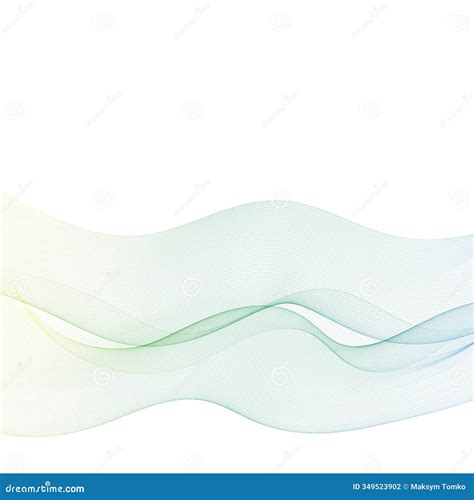 Smooth Wave Flow Color Wave Abstract Design Elements Eps 10 Stock Illustration Illustration