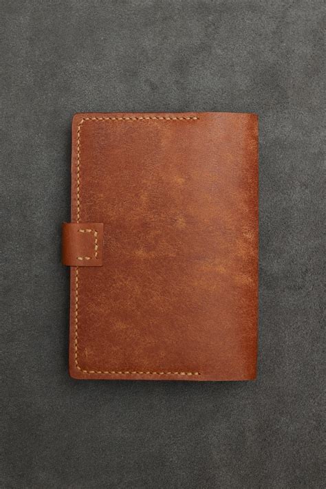 A6 Leather Notebook Template For Diy Crafting Digital A6 Notebook Pattern Instant Download