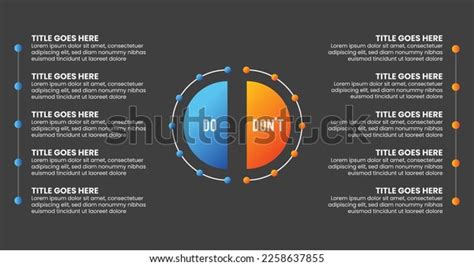 Process Workflow Do Dont Comparison Chart Stock Vector Royalty Free 2258637855 Shutterstock
