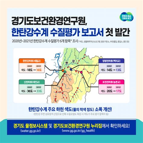 경기도보건환경연구원 운영지원과 On Twitter 경기도 보건환경연구원 보도자료📰 수질평가보고서 색도개선 📢도