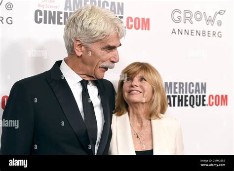 Sam Elliott Left And Katharine Ross Arrive At The American Cinematheque Award Ceremony