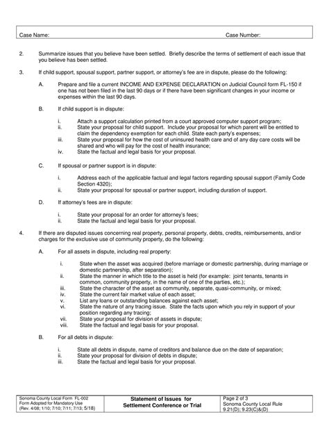 Form Fl 002 Fill Out Sign Online And Download Fillable Pdf County