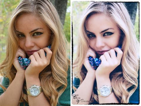 Before After Retouche Beauty Vintage Portrait By Cecilevcreation On