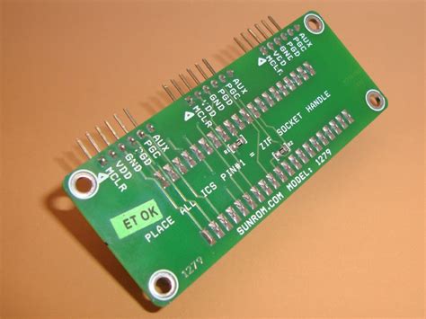 Zif Adapter Board For Pickit Programmer 1279 Sunrom Electronics