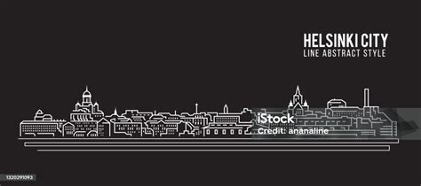 시티스케이프 빌딩 라인 아트 벡터 일러스트 디자인 헬싱키 시티 0명에 대한 스톡 벡터 아트 및 기타 이미지 0명 건설 산업 건축 Istock