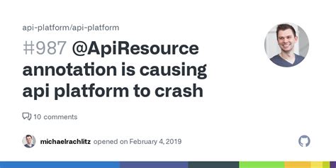 Apiresource Annotation Is Causing Api Platform To Crash · Issue 987 · Api Platformapi