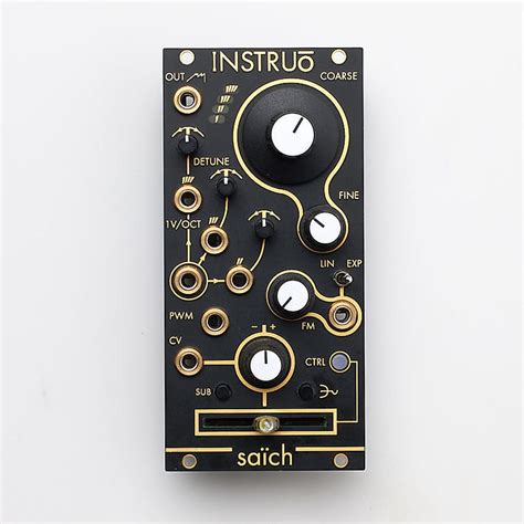 Instruo Saich Quad Oscillator Eurorack Module Black And Reverb