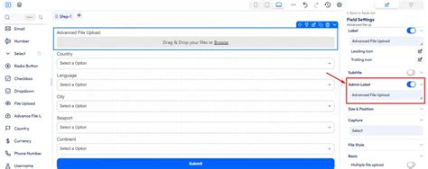 Advanced File Upload Field Bit Form