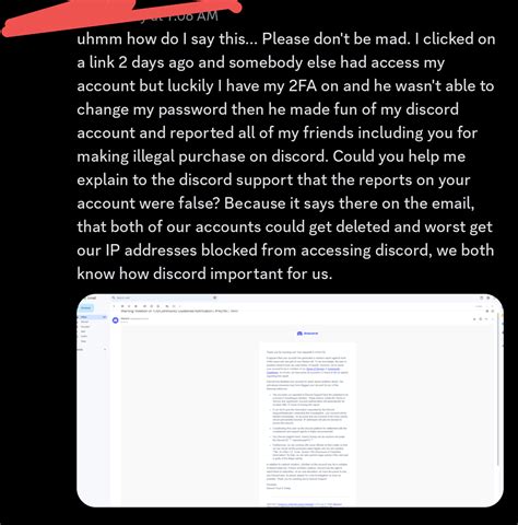 New Type Of Hack Attempt To Be Aware Of We Aint Dumb Rdiscordapp